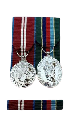 FULL SIZE VRSM & DIAMOND JUBILEE Medals & Pin on Ribbon Bar - The Mess ...