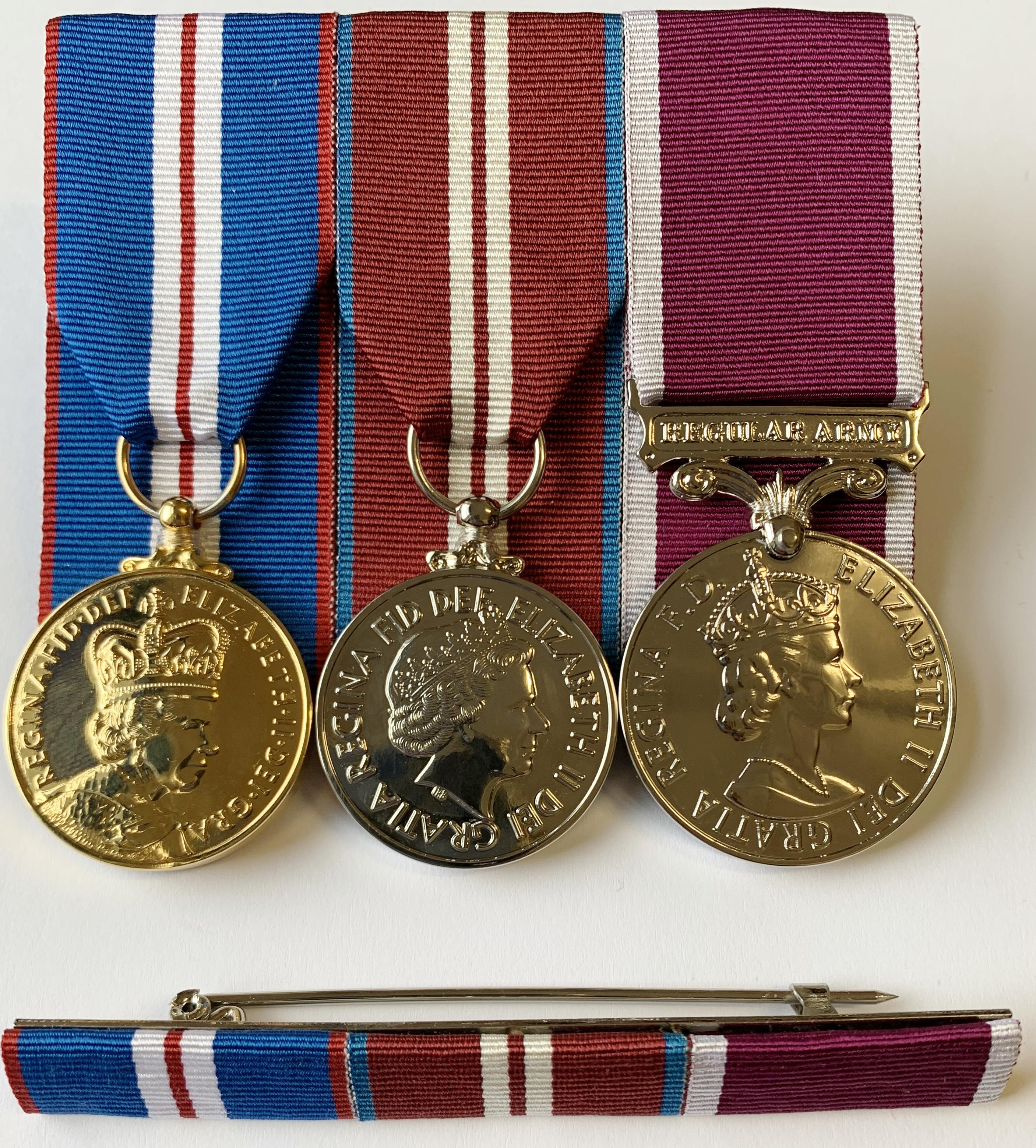 Full Size Set, QGJM, QDJM, Army LS&GC Medals & Pin Ribbon Bar - The ...