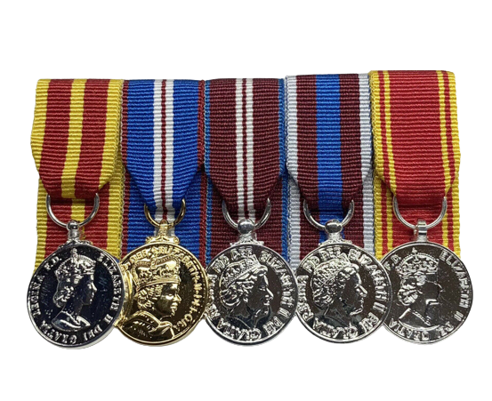 Queen`s Fire Service + QGJM + QDJM + QPJM + Fire LS&GC Miniature Court ...