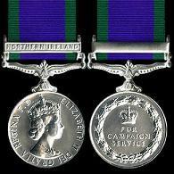 General Service Medal (GSM) 1962 to date